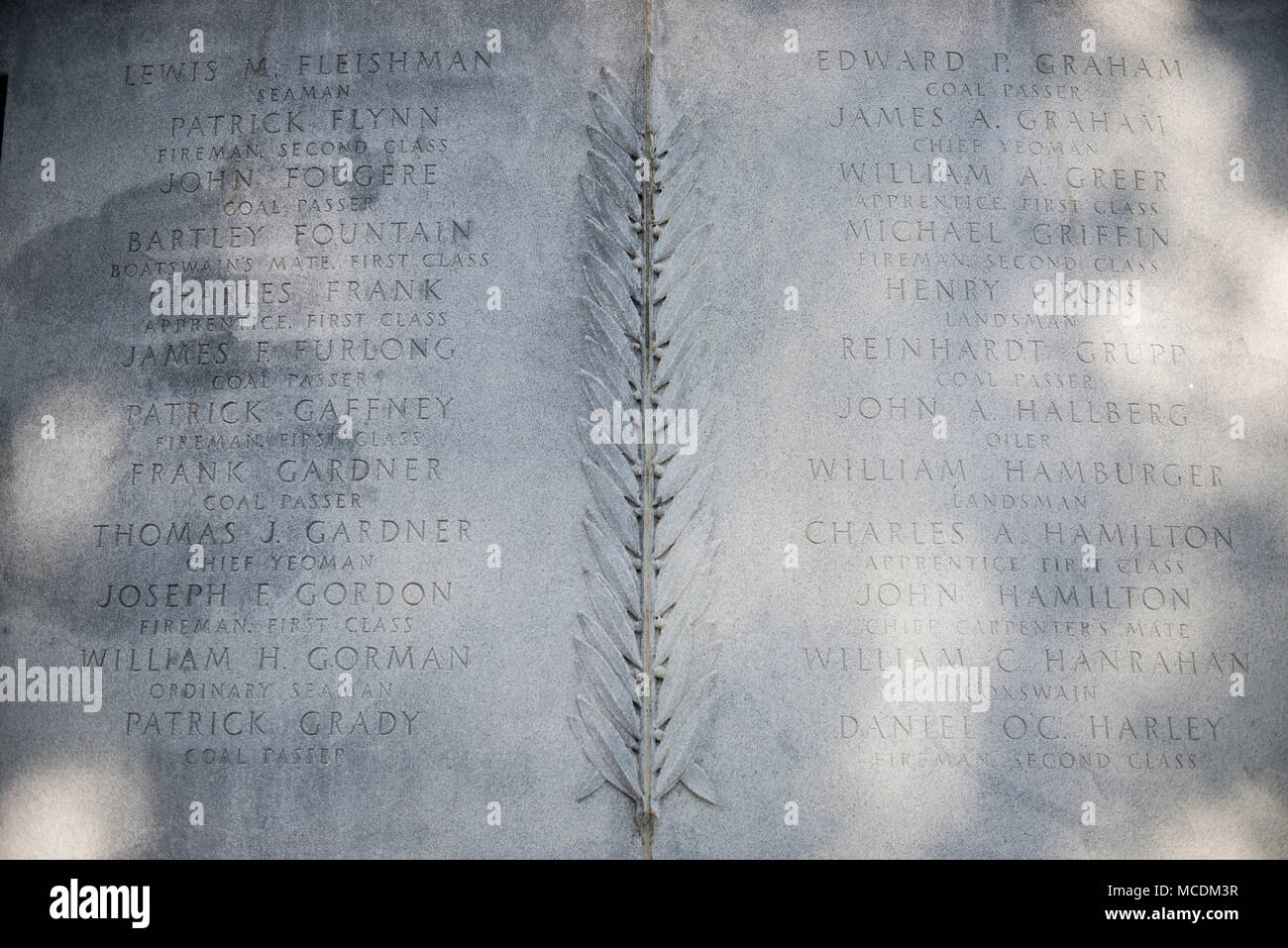 The USS Maine Memorial in Section 24 of Arlington National Cemetery ...