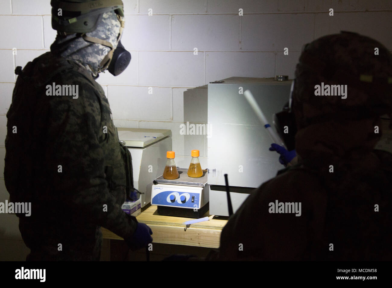 A United States Soldier, assigned to the 48th Chemical Brigade ...