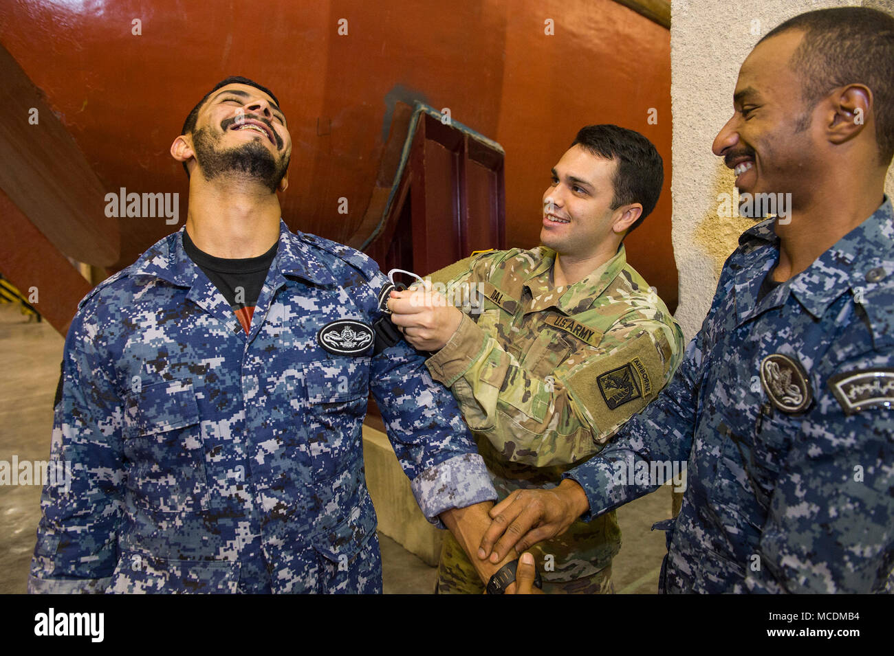 180219-N-HT014-0077 MANAMA, Bahrain (Feb 19, 2018) U.S. Army Spc. Caleb ...