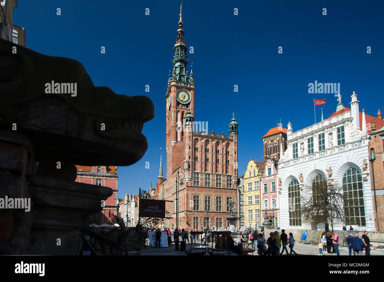 Gothic Ratusz Glownego Miasta (Gdansk Main Town Hall), Dutch mannerist ...