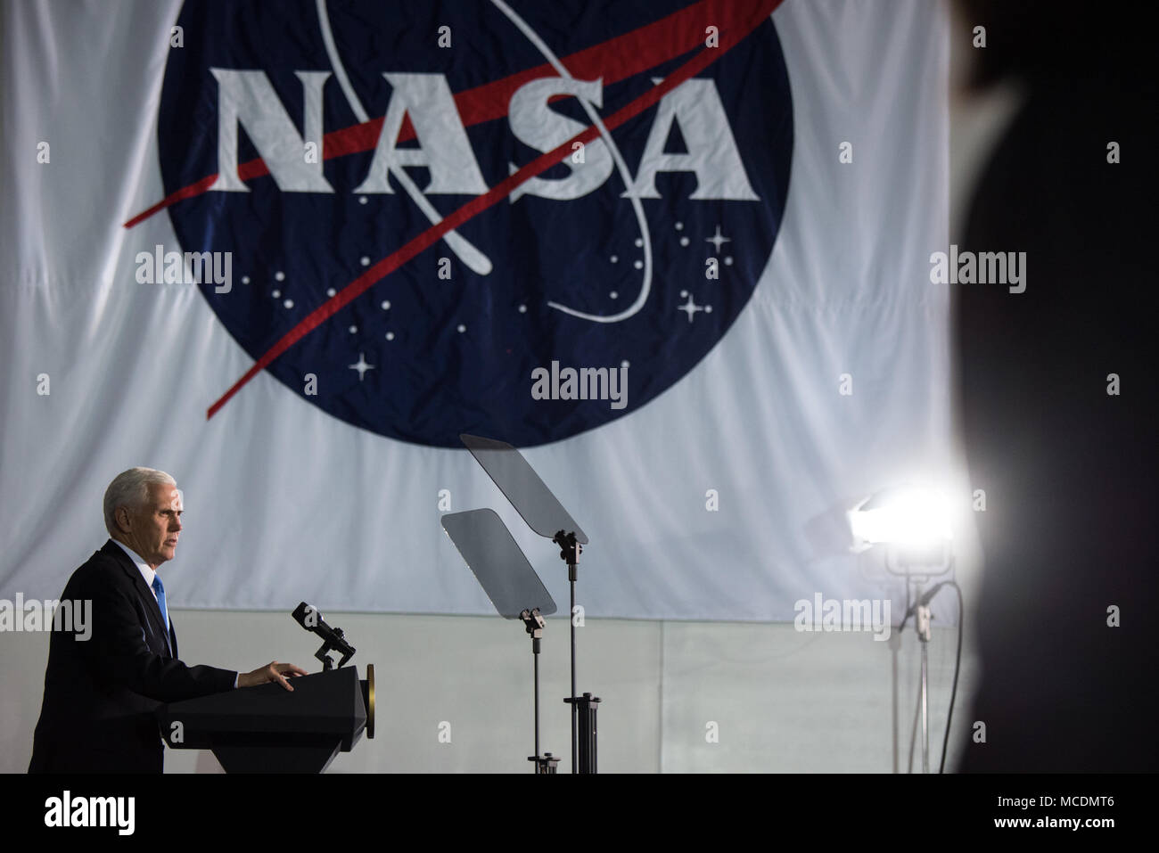 Mike Pence, Vice President of the United States of America, delivers ...