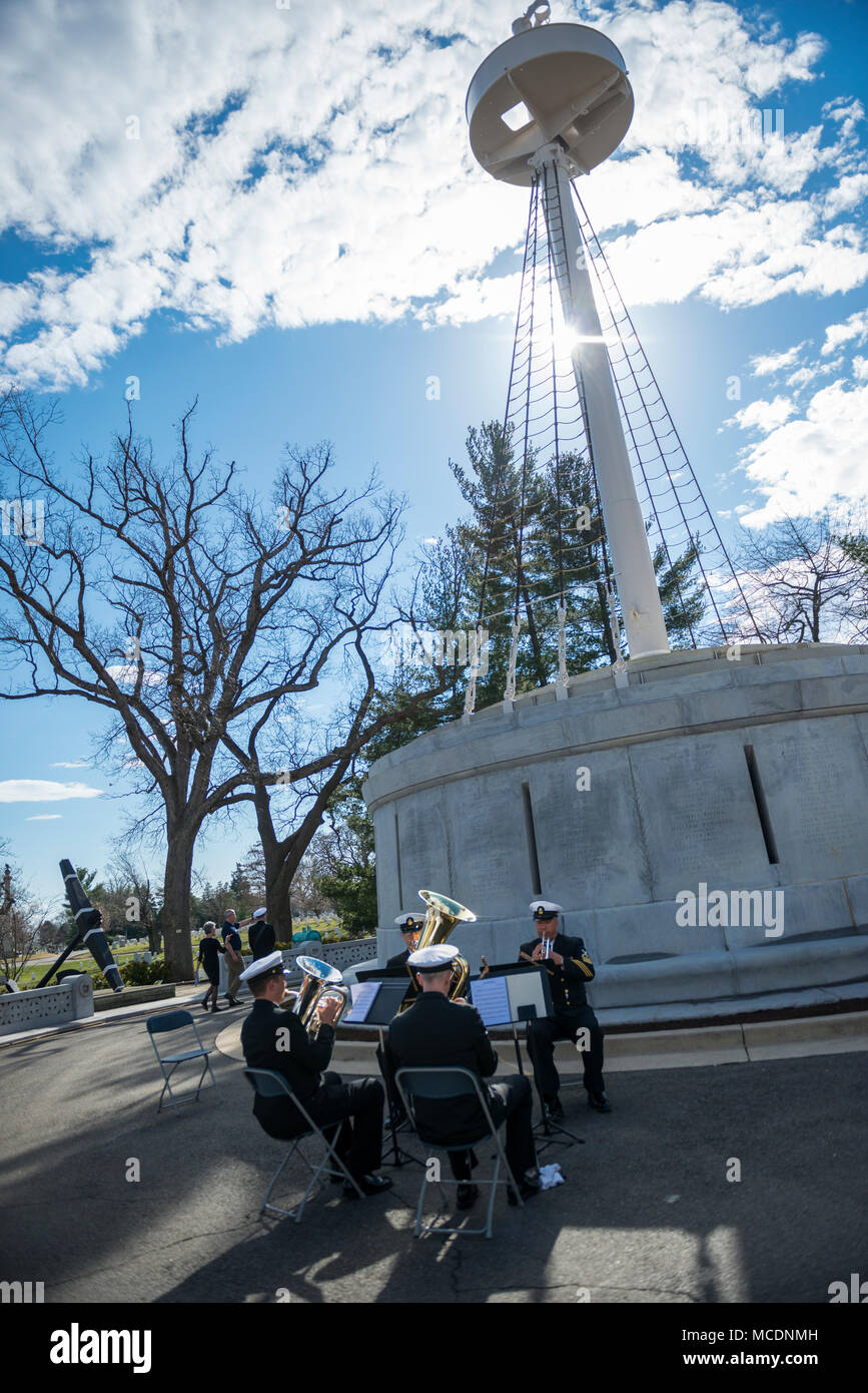 The United States Navy Band plays during the USS Maine Memorial ...