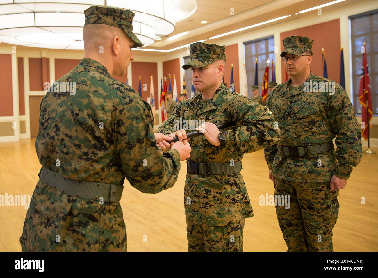 U.S. Marine Corps Sgt. Maj. Christopher Garza, sergeant major with the ...
