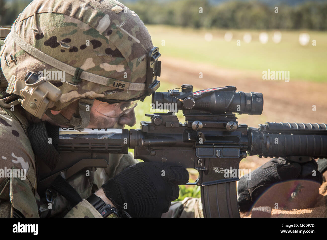 U.S. Army 1st Lt. Chad Lipe, assigned to 225th Brigade Support ...