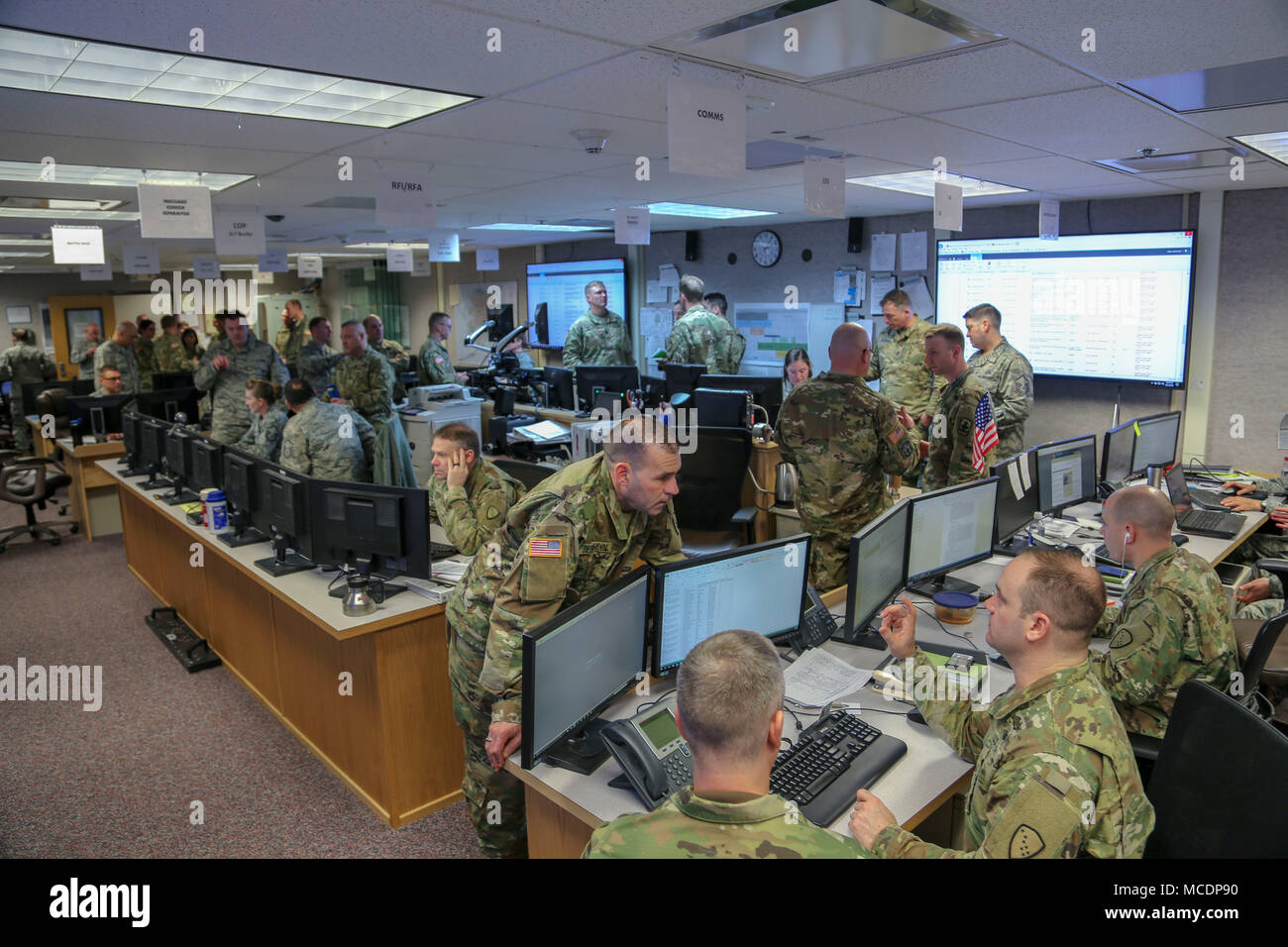 Participants of Arctic Eagle 2018 partake in a four-day Command Post ...