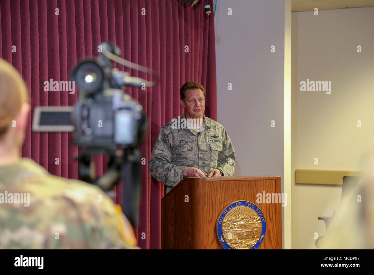 Alaska Air National Guard Brig. Gen. Blake Gettys, director of the ...