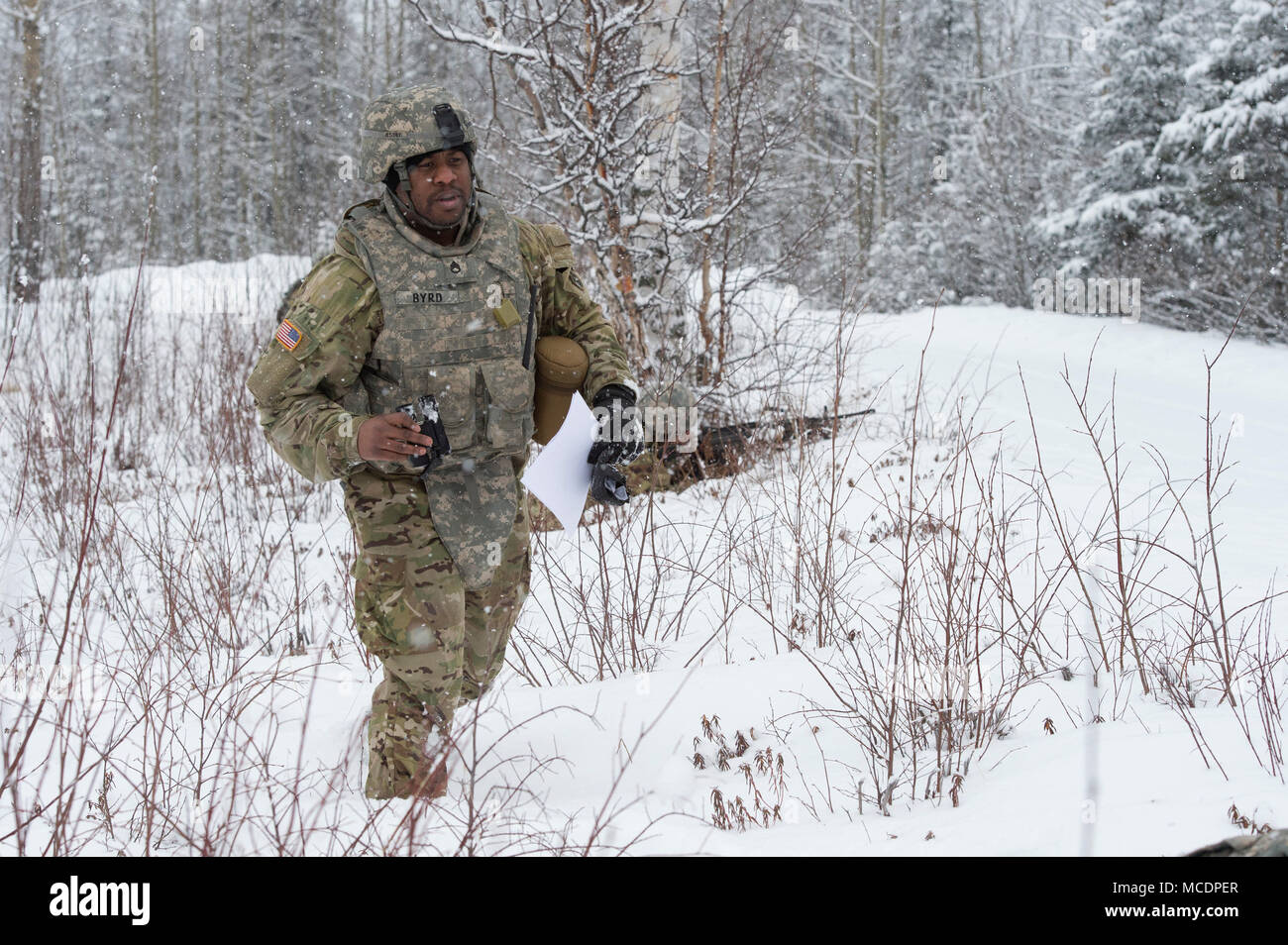 Staff Sgt. Charlie Byrd, assigned to the 17th Combat Sustainment ...