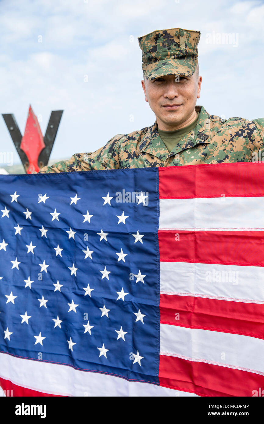 U.S. Marine Corps Sgt. Maj. Peter A. Siaw, commanding sergeant major ...
