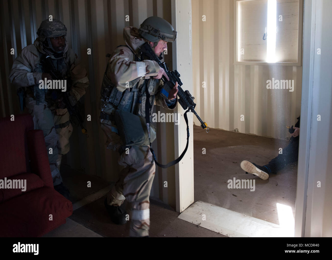 Airman Soloman Langston, 366th Security Forces Squadron response force ...