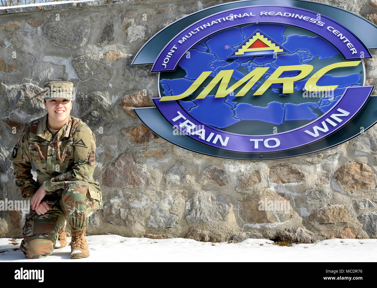 U.S. Army Sgt. Isabel Giron, a human resources specialist assigned to ...