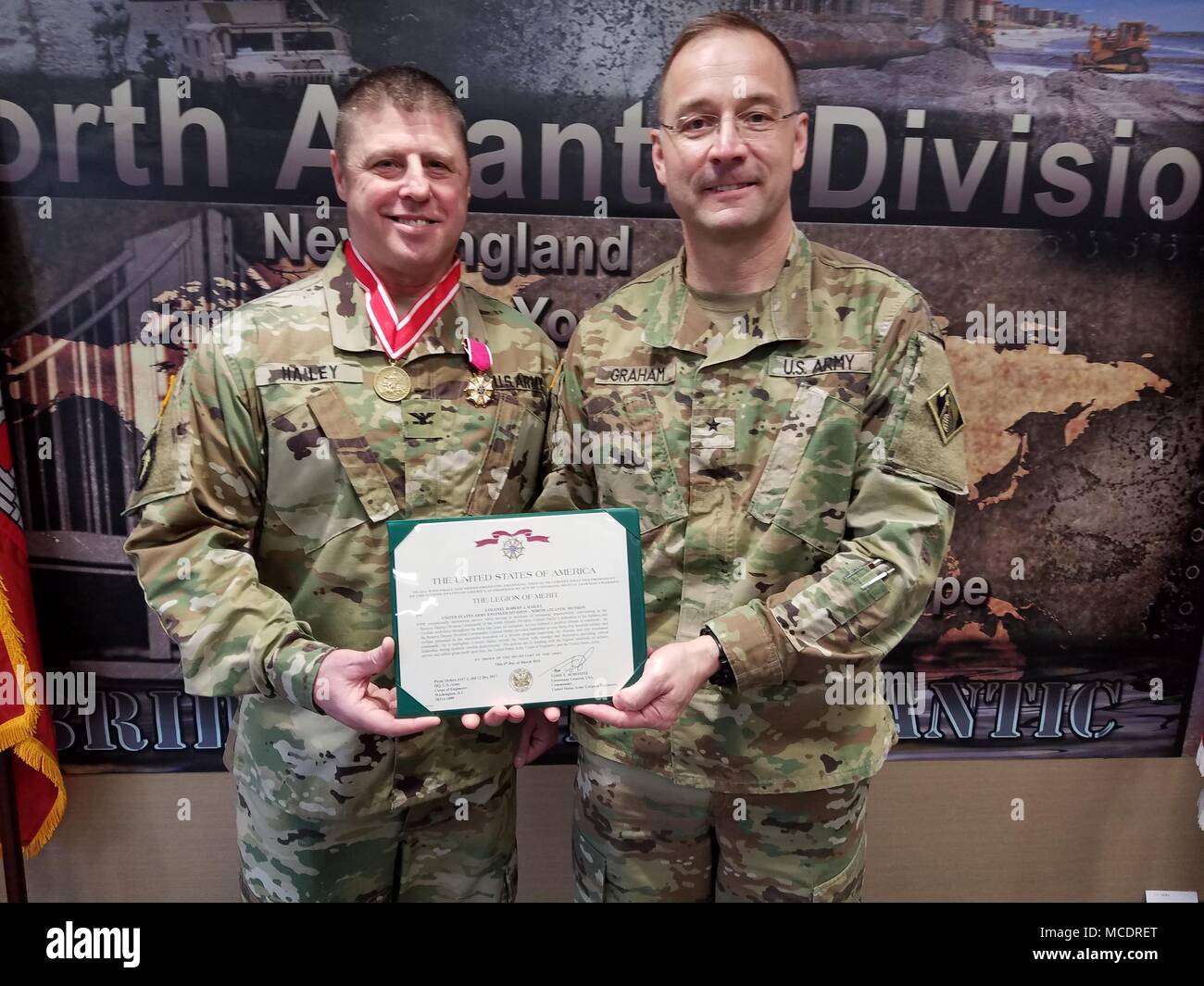 Brig. Gen. (Promotable) William Graham (right) presented Col. Robert ...