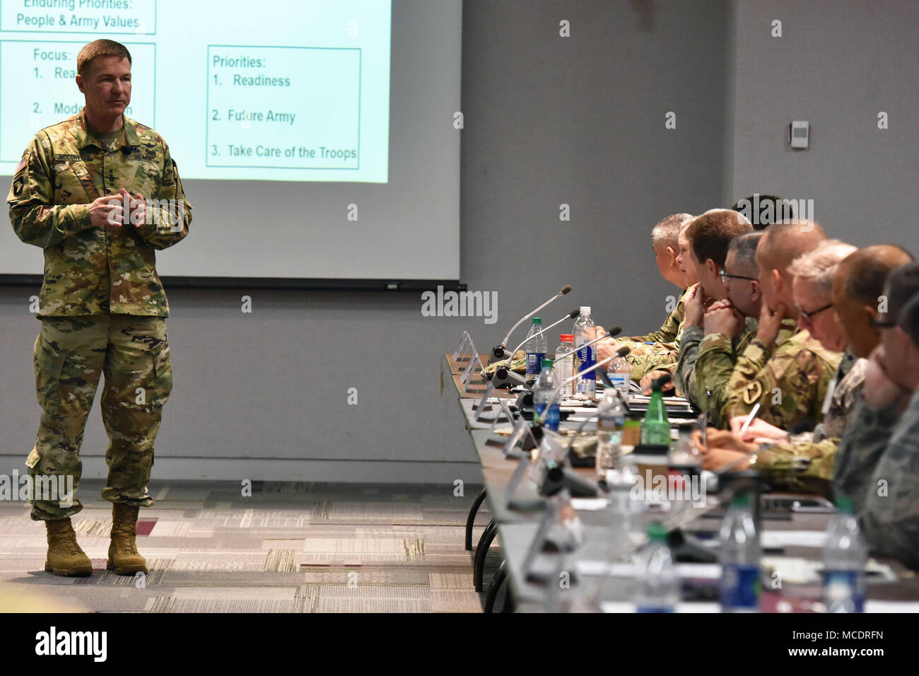 Vice Chief of Staff of the Army Gen. James McConville addresses Air ...