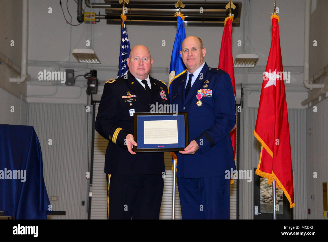 Maj. Gen. Max Haston, Adjutant Gen., Tenn. (Army) and Brig. Gen. Donald ...