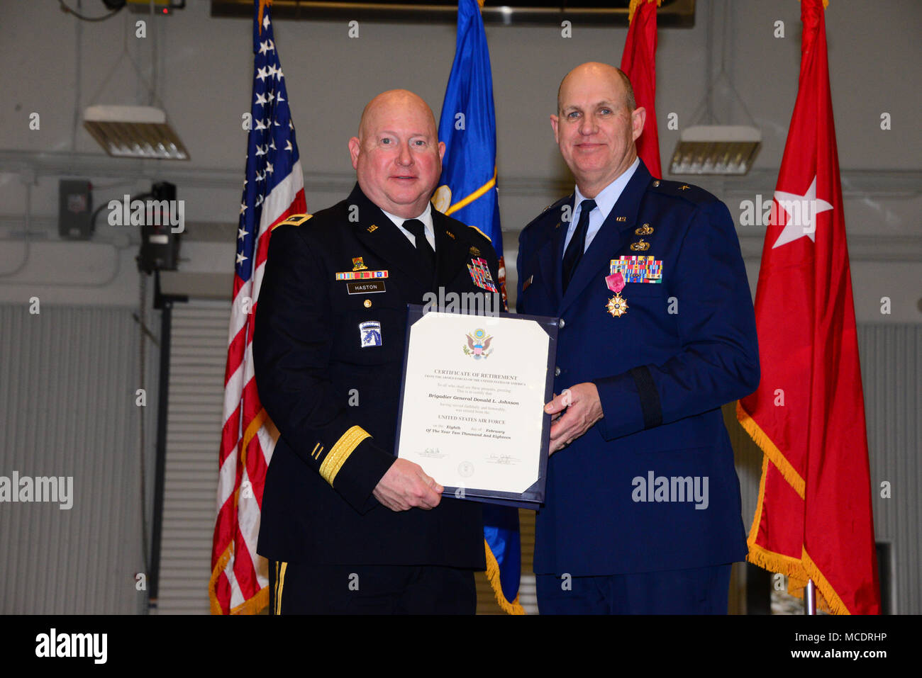 Maj. Gen. Max Haston, Adjutant Gen., Tenn. (Army) and Brig. Gen. Donald ...