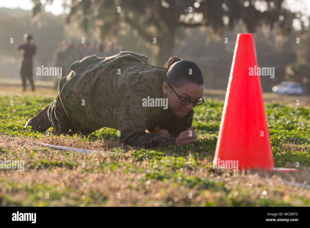 U.S. Marine Corps Rct. Aimee Fieseler with platoon 4009, Papa Company ...
