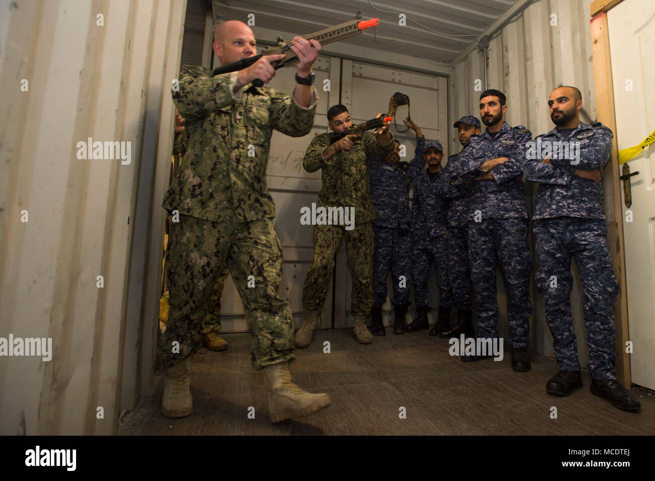 180221-N-HT014-0013 MANAMA, Bahrain (Feb 21, 2018) U.S. Coast Guardsman ...