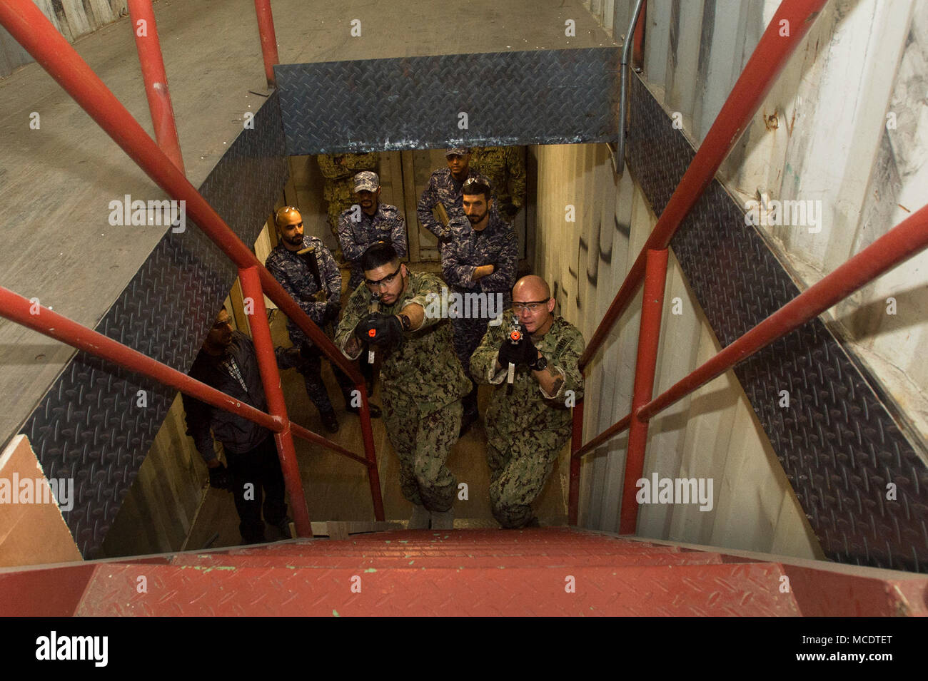 180221-N-HT014-0062 MANAMA, Bahrain (Feb 21, 2018) U.S. Coast Guardsman ...