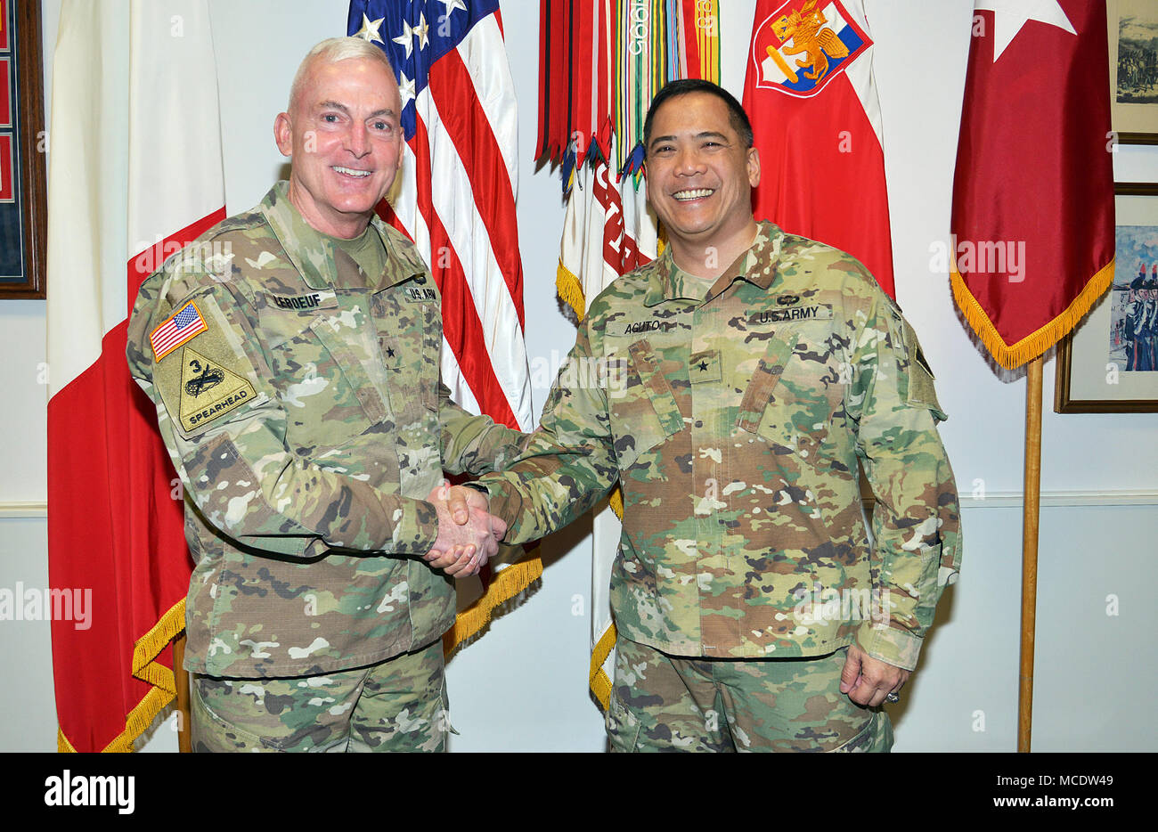 From left, Brig. Gen. Eugene J. LeBoeuf, acting Commander of U.S. Army ...