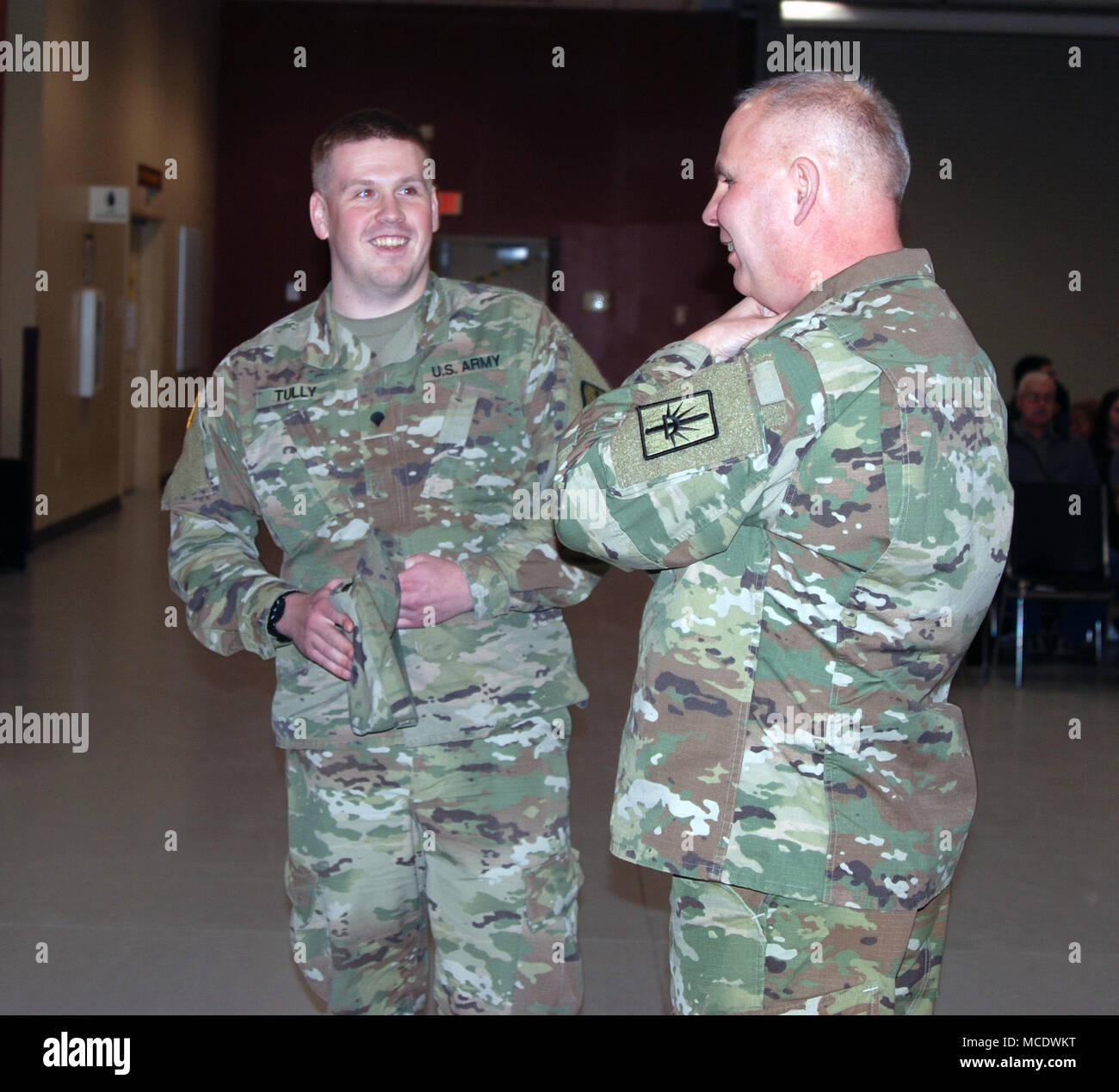 Army Spec. Wvan Tully, a member of Headquarters Detachment, 501st ...