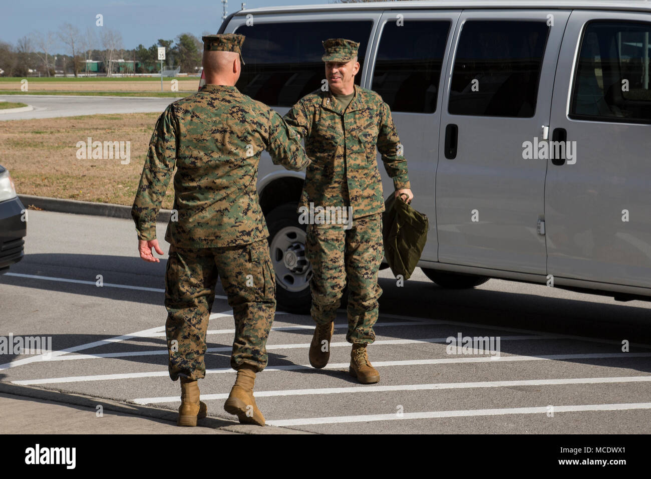 Brig. Gen. Julian D. Alford, left, commanding general, Marine Corps ...