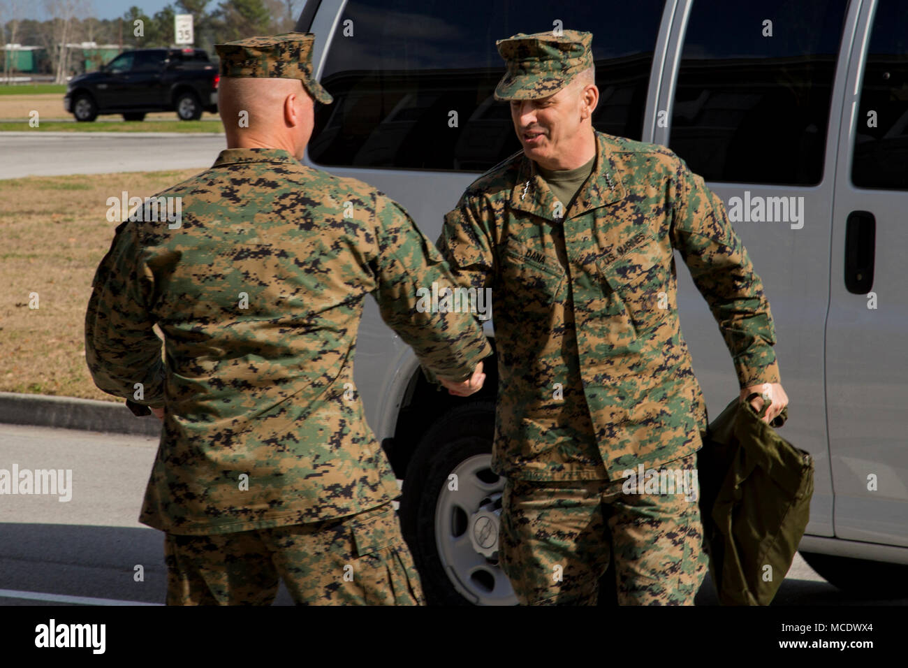 Brig. Gen. Julian D. Alford, left, commanding general, Marine Corps ...