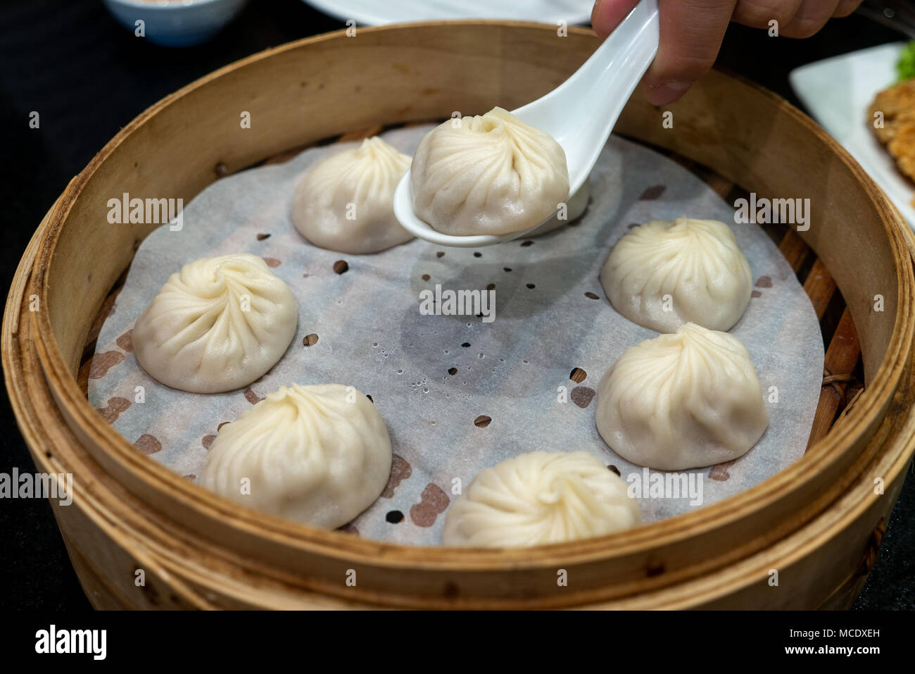 Taiwanese style Sharong Bao dim sum, Taiwan Stock Photo - Alamy