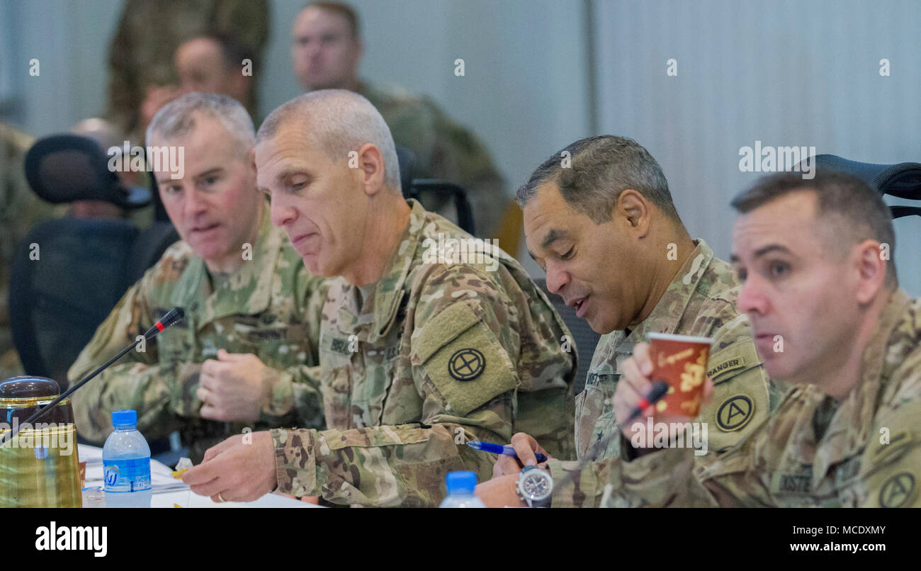 Lt. Gen. Michael X. Garrett, U.S. Army Central Commander, prepares for ...