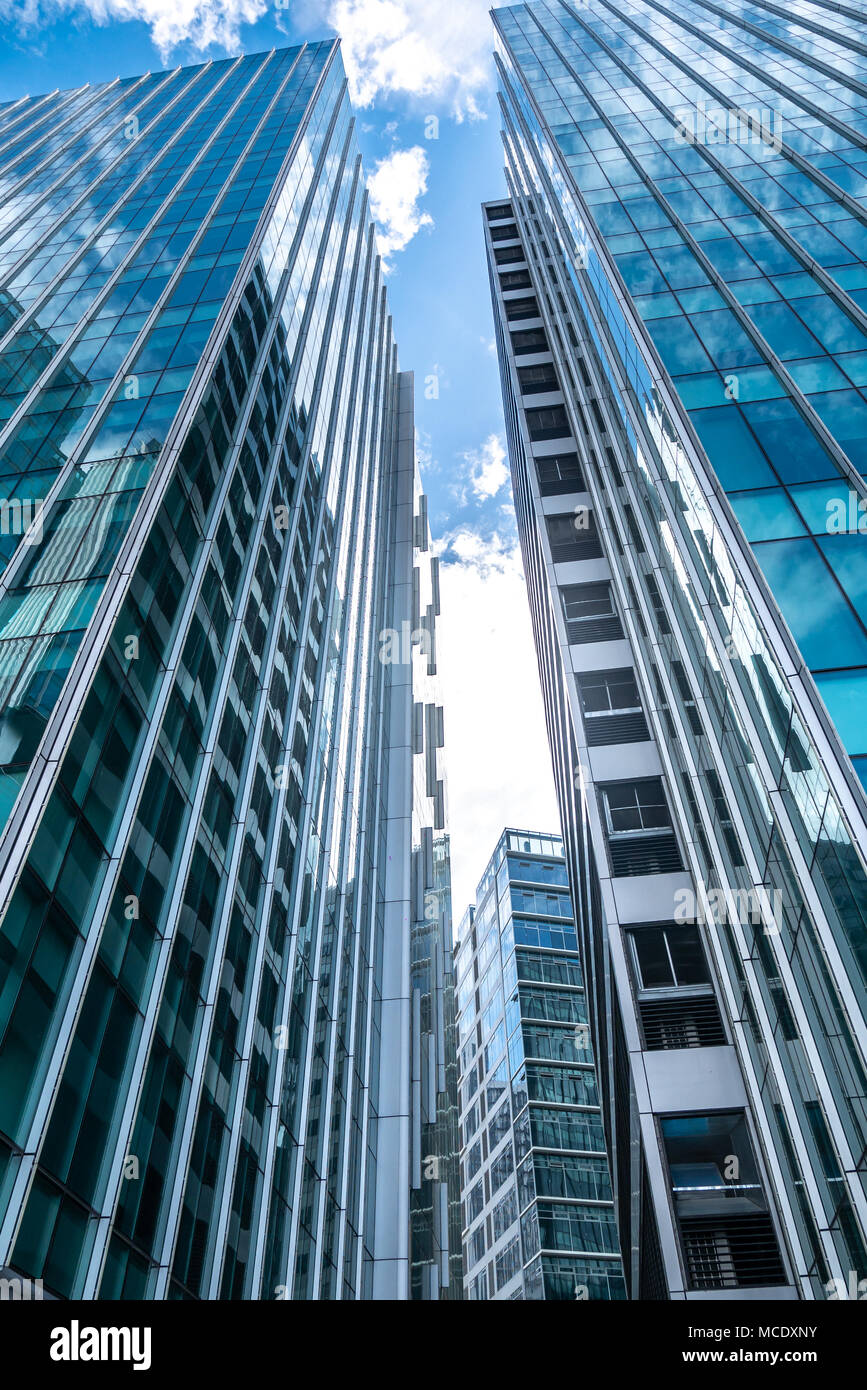 Modern building architecture detail, Philippines Stock Photo - Alamy