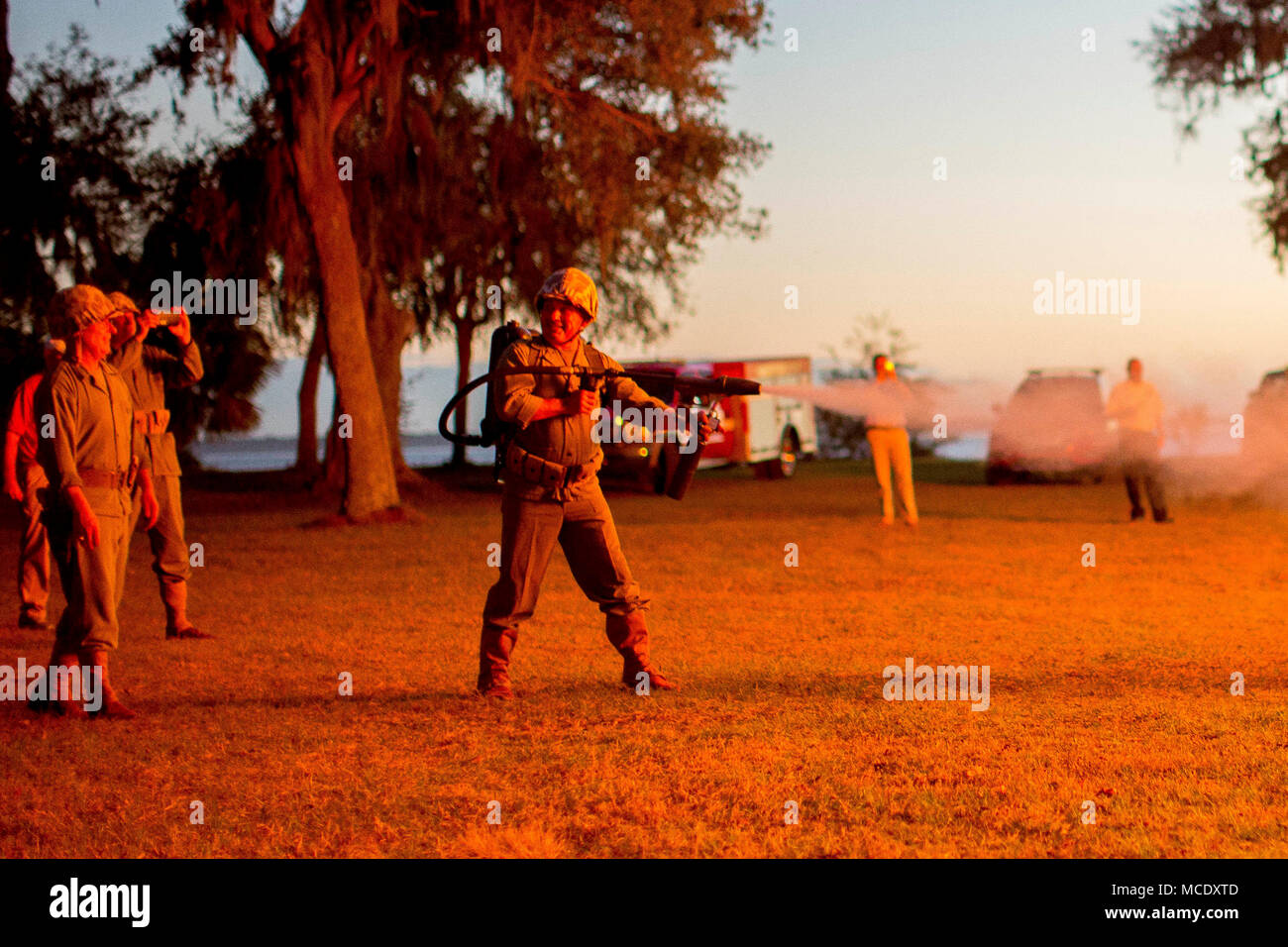 U.S. Marine Corps Brigadier General Austin E. Renforth, Commanding ...