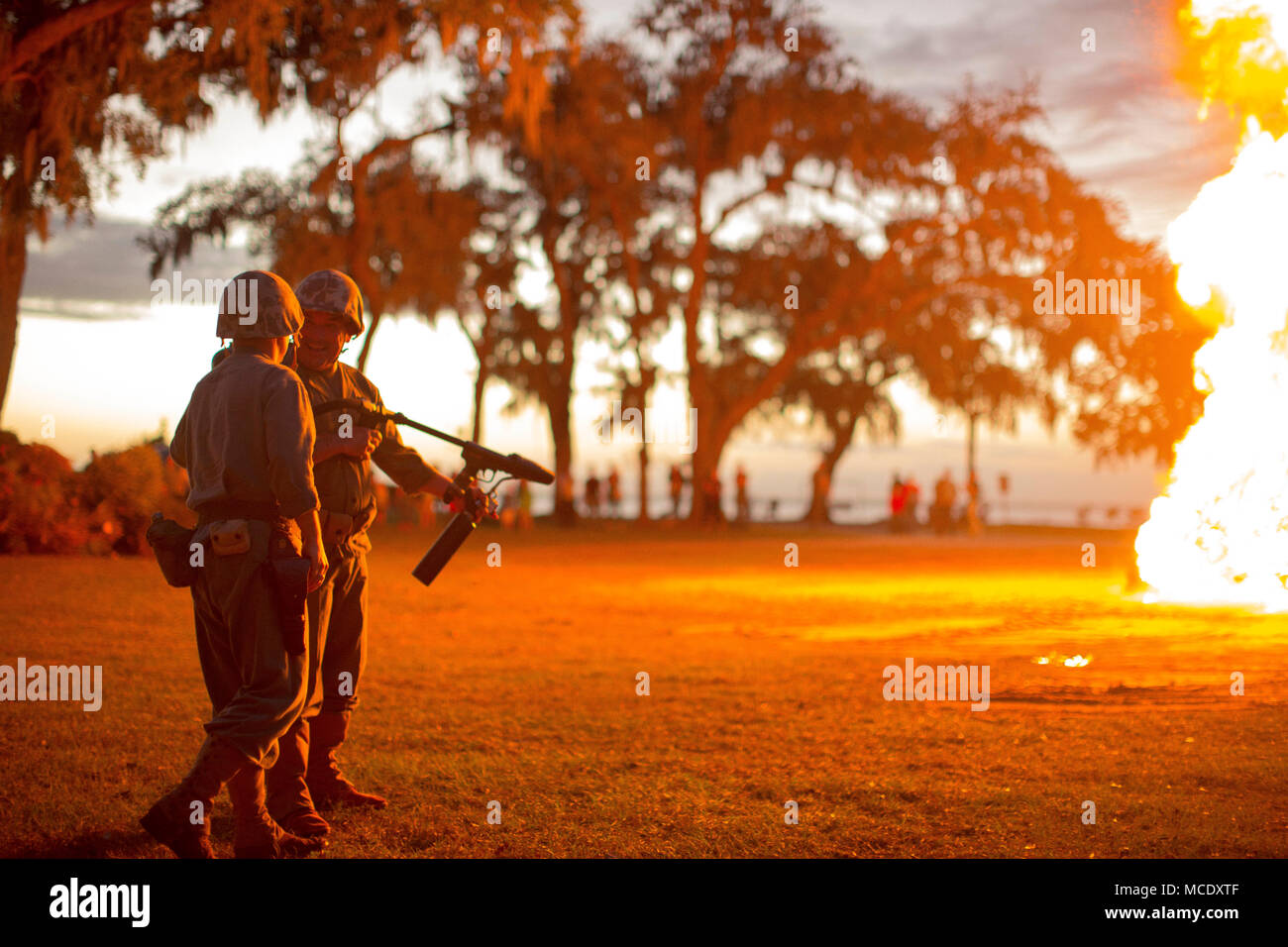 U.S. Marine Corps Brigadier General Austin E. Renforth, Commanding ...
