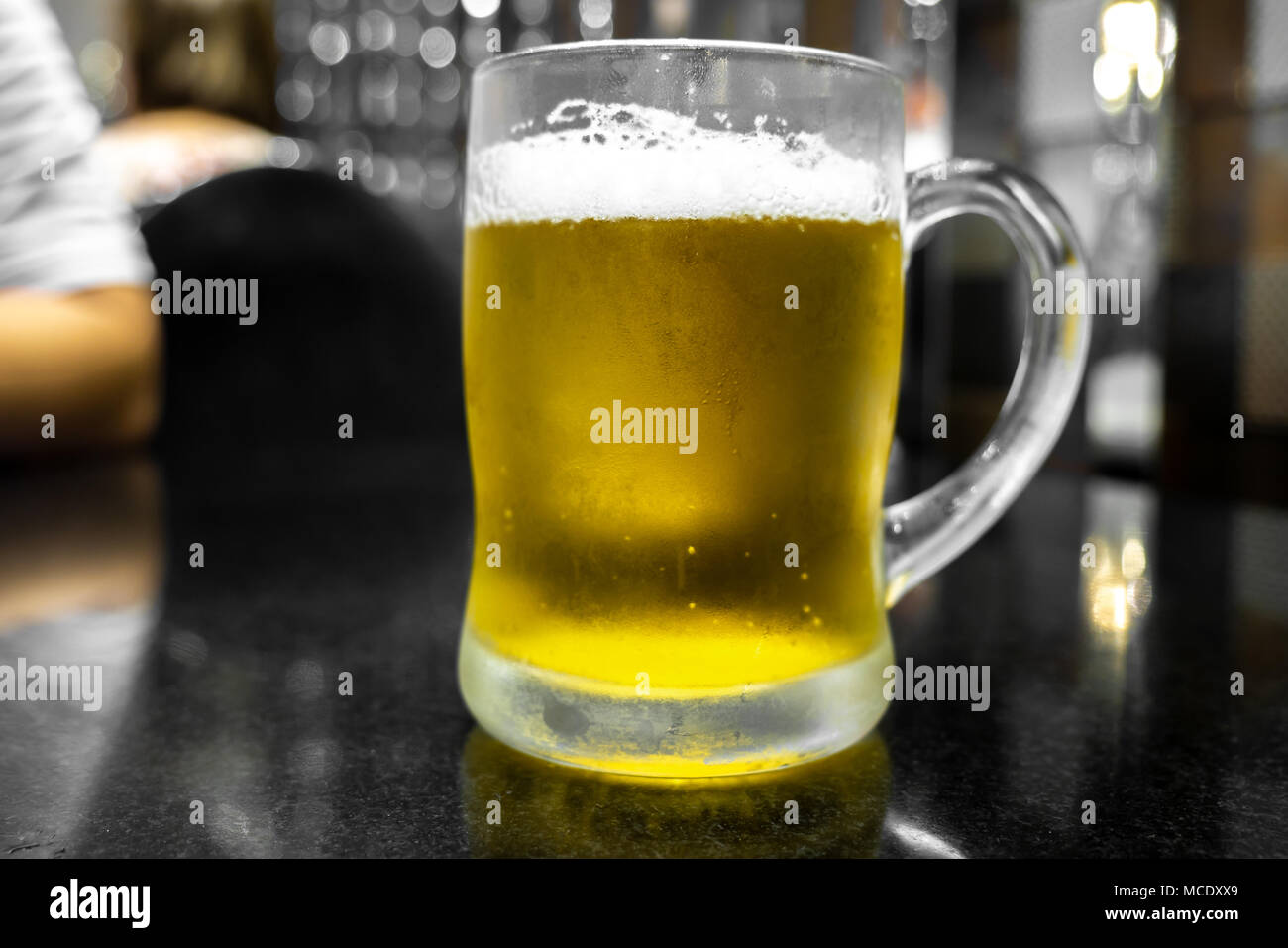 cold beer in th glass , Philippines Stock Photo - Alamy