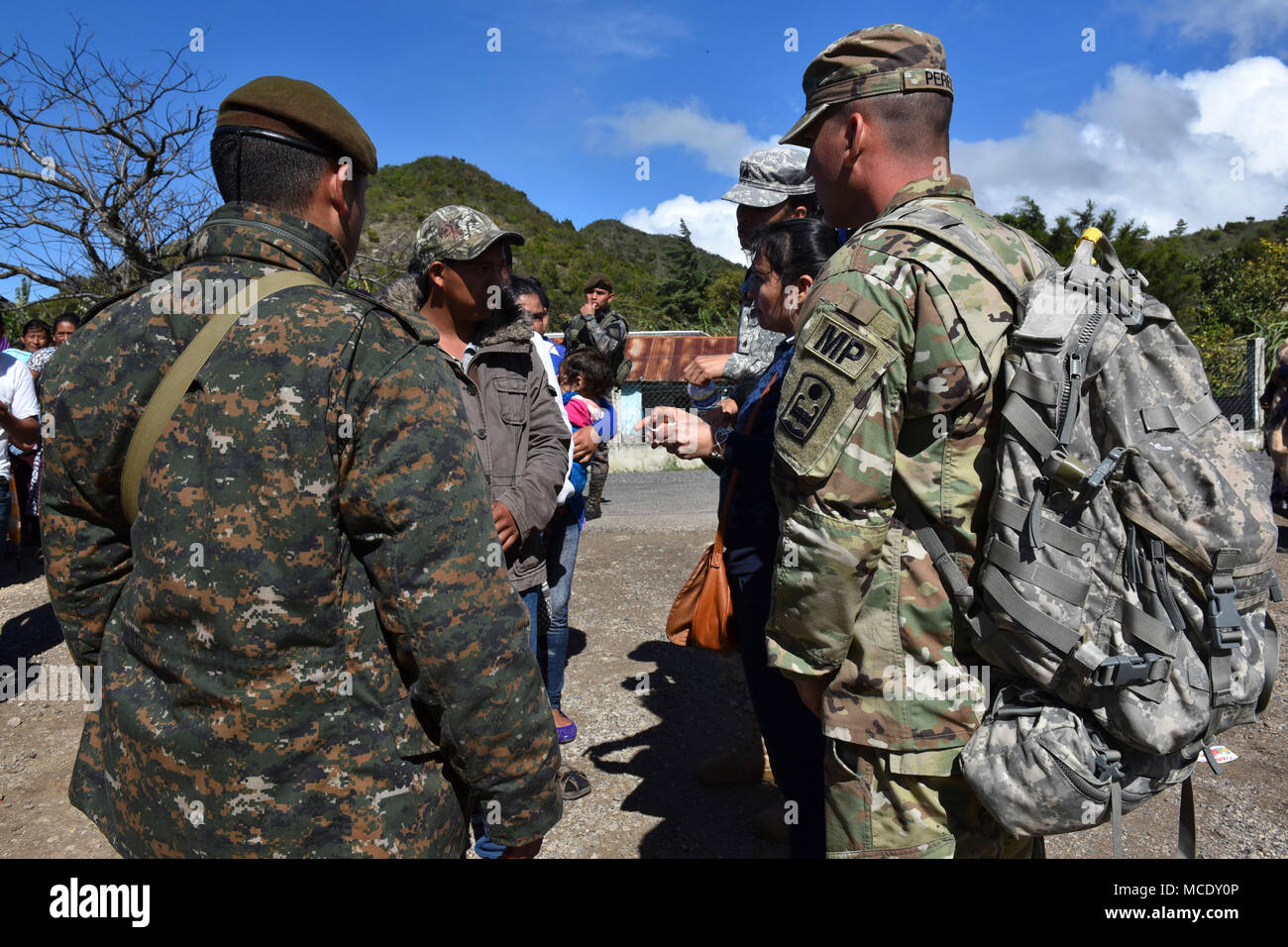 Guatemalan Army soldiers assigned to the 5th Infantry Brigade and U.S ...