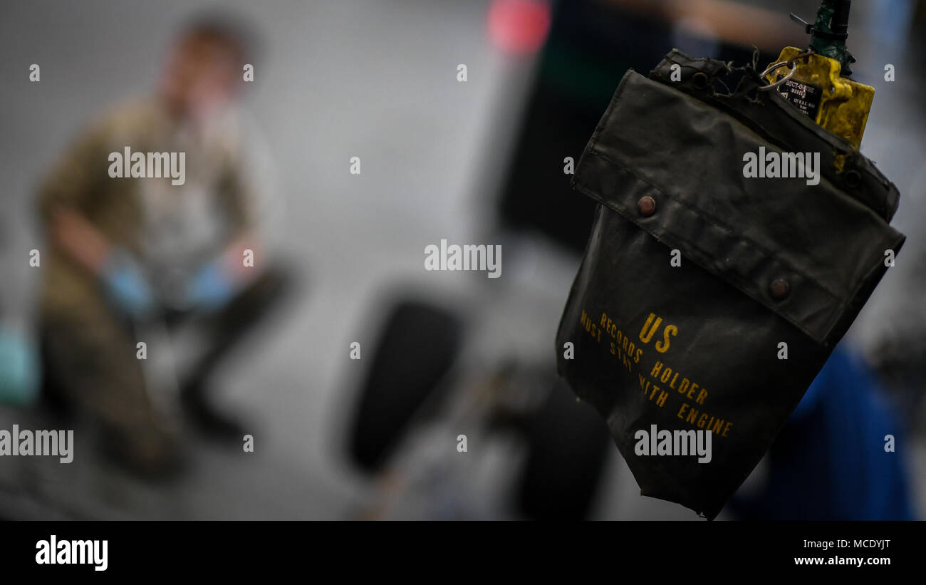 Aerospace ground equipment technicians conduct an annual safety ...