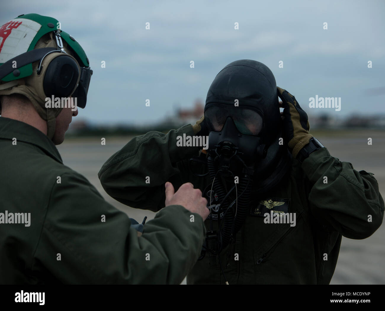 Joint protective aircrew ensemble and respirator hi-res stock ...