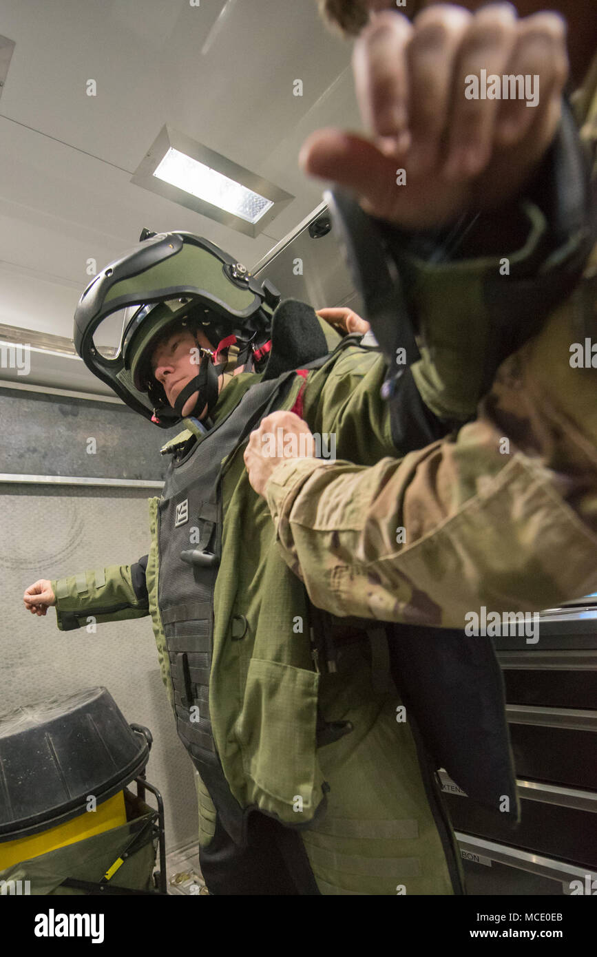 Tech Sgt. John Nelson, an explosive ordnance disposal team leader from ...