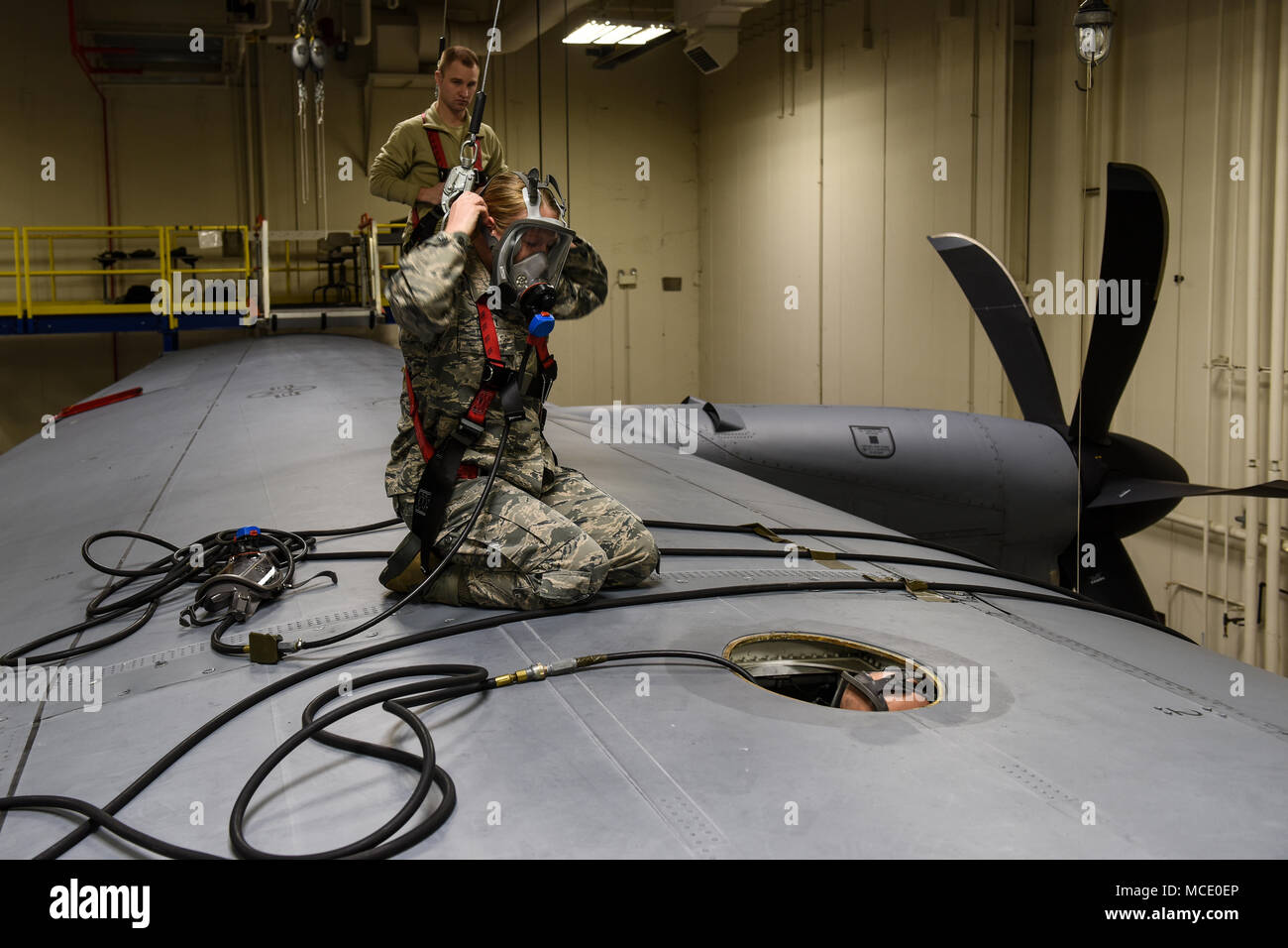 U.S. Air Force Senior Airman Jada Lutsky, a fuel system specialist with ...
