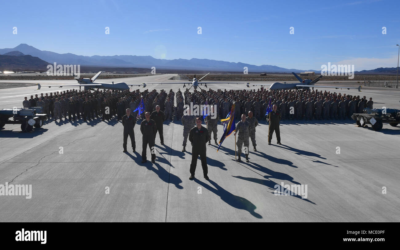 Wing leadership and Airmen of the 432nd Wing/432nd Air Expeditionary ...