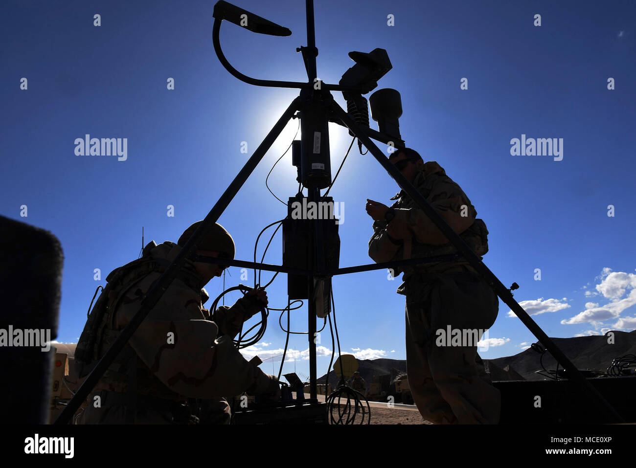 Weather forecasters from the 3d Air Support Operations Group assemble a ...