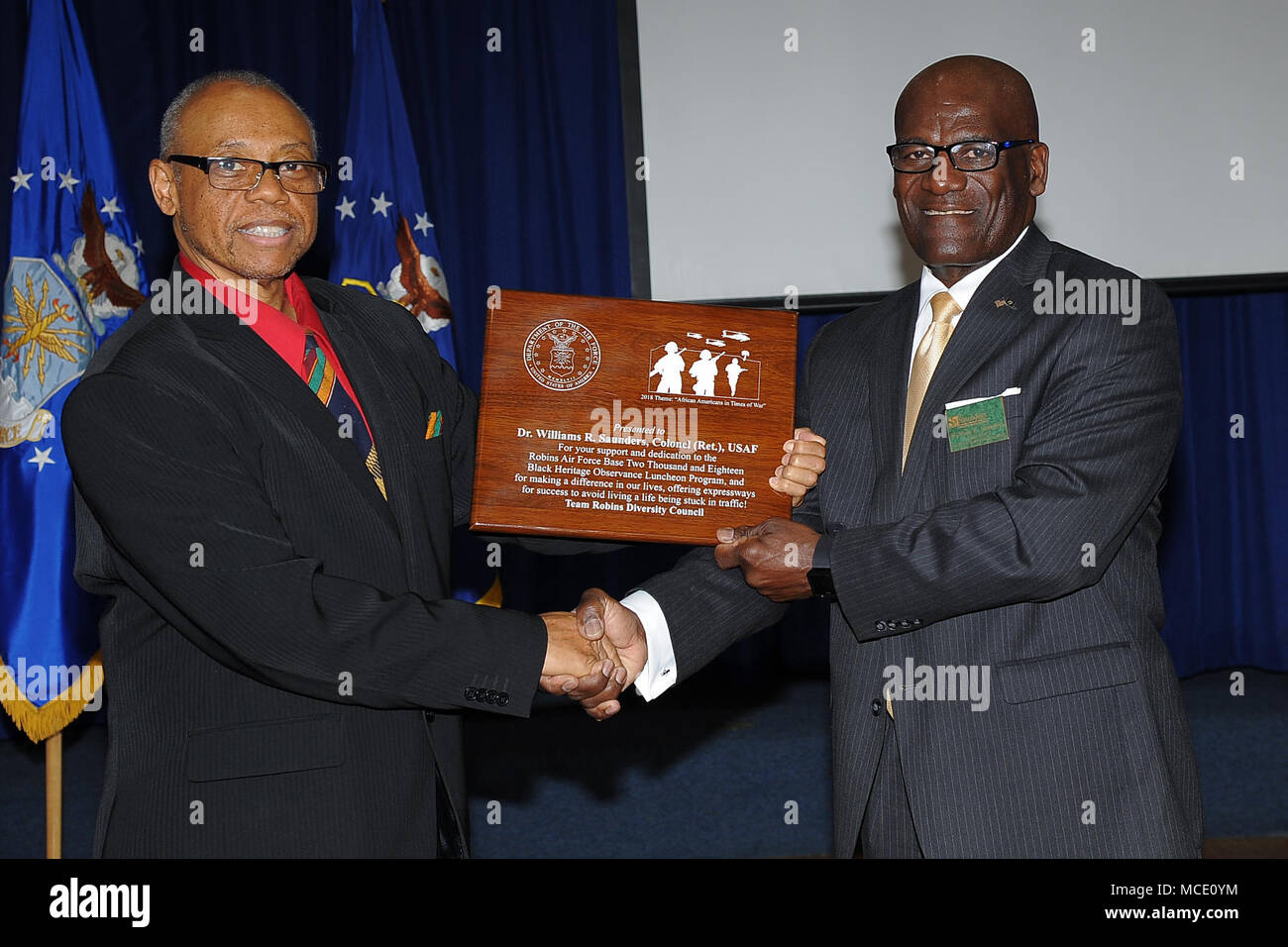Kenneth Hubbard, Black History Month committee chairman, presented the ...