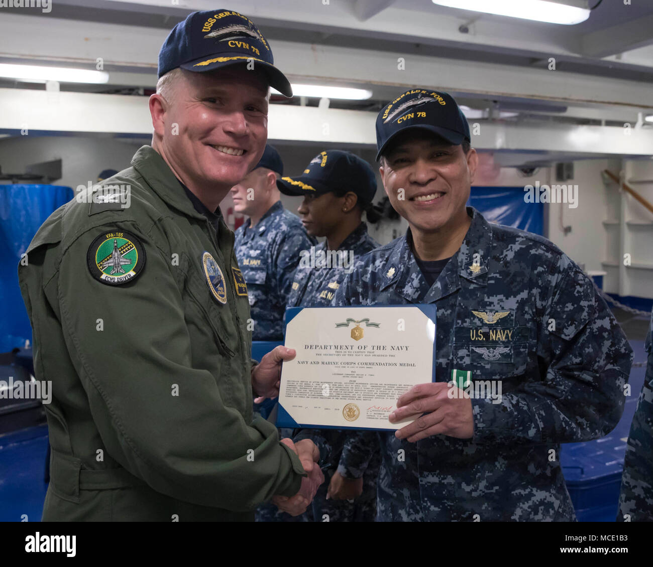 NORFOLK, Va. (Feb. 27, 2018) -- Lt. Cmdr. Jericho Timog, USS Gerald R ...