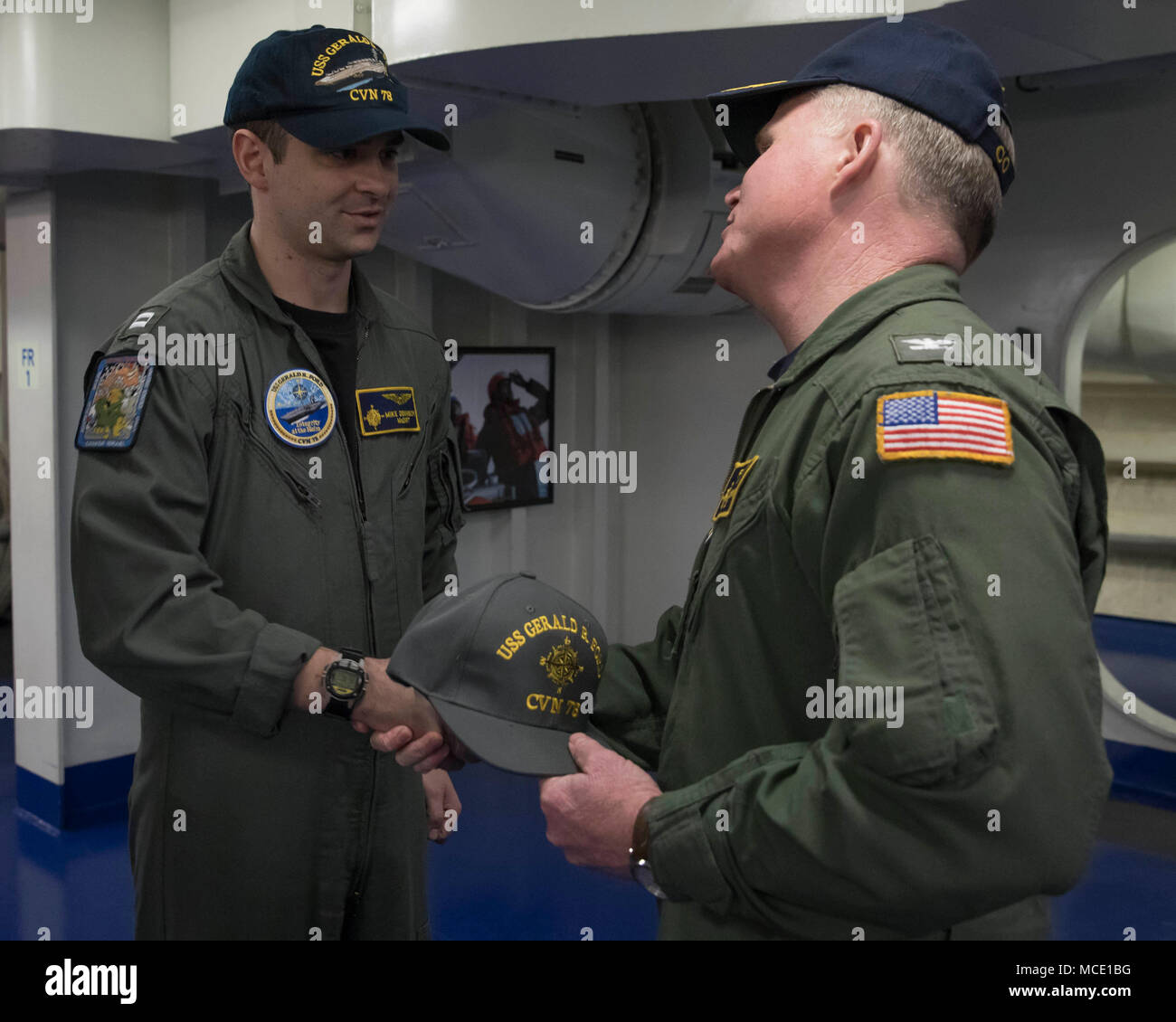 NORFOLK, Va. (Feb. 27, 2018) -- Lt. Mike Dennison, assigned to USS ...