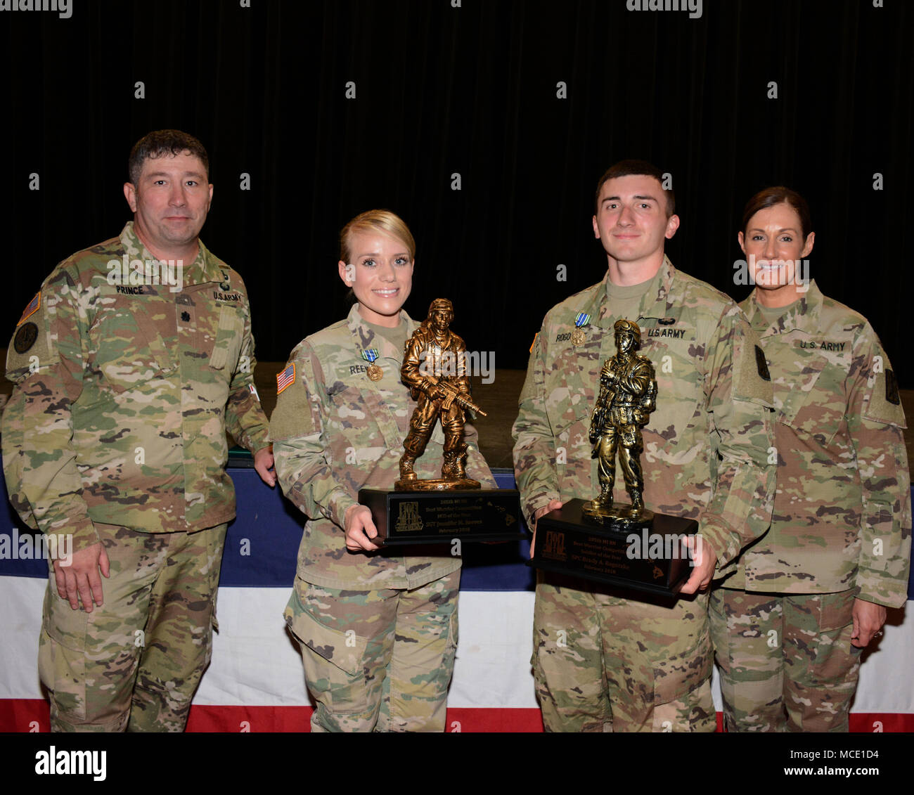 Sgt. Jennifer Reeves and Spc. Brady Rogotzke, both assigned to B ...