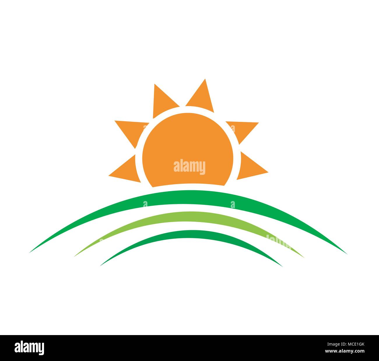 Vector illustration of sunrise sun Stock Vector Image & Art - Alamy