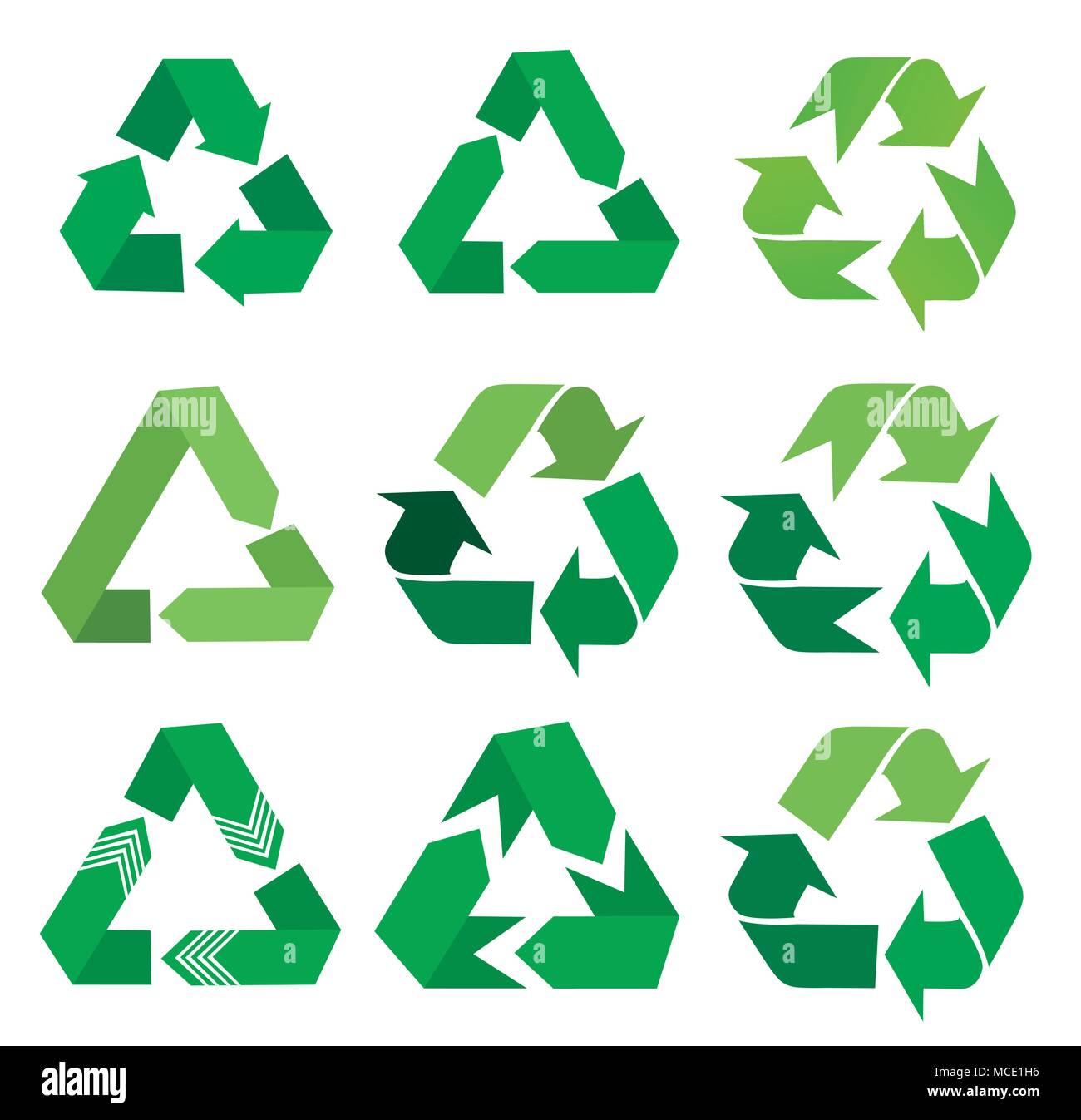 Vector recycle signs Stock Vector Image & Art - Alamy