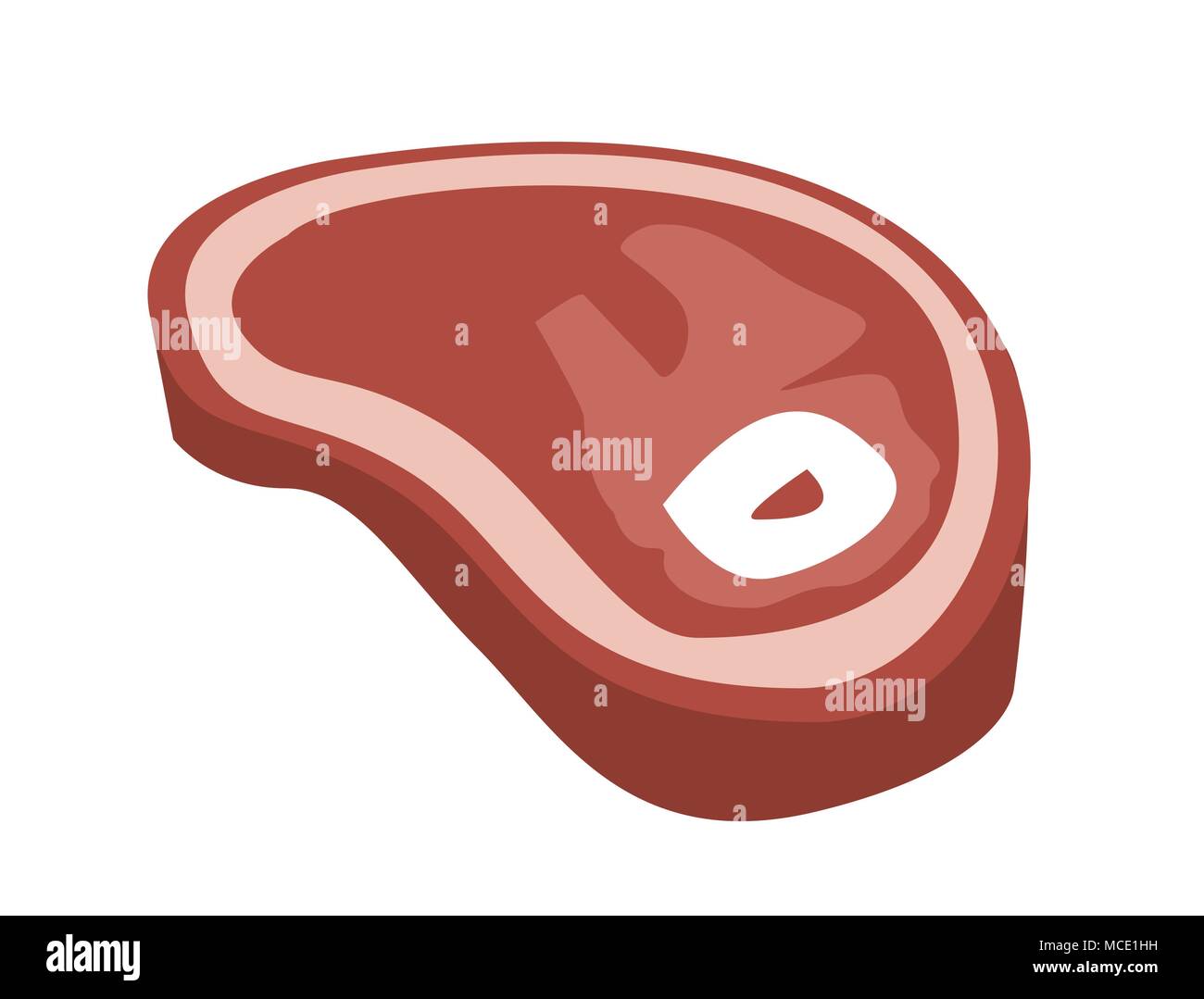 Cartoon Ham With Bone