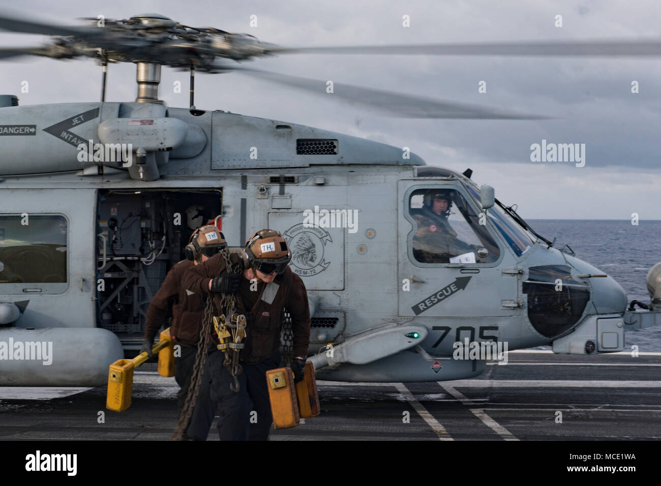 180227-N-NQ487-036 ATLANTIC OCEAN (Feb. 27, 2018) XXXXXXX, front, and ...