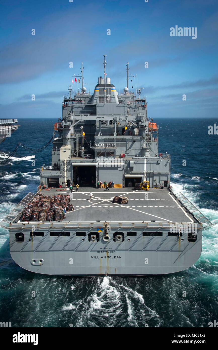 180225-N-QJ850-0347 ATLANTIC OCEAN (Feb. 25, 2018) The Lewis and Clark ...