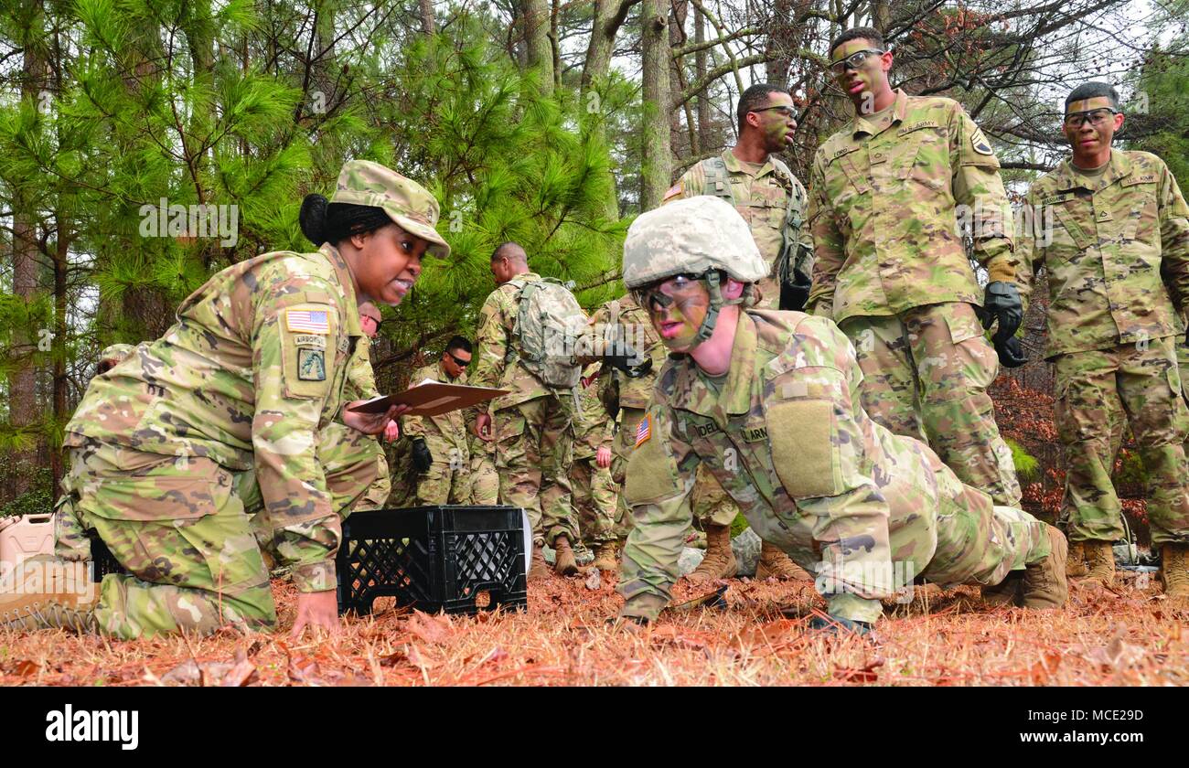 Pfc. Stephanie Trudell from the 244th Quartermaster Battalion performs ...