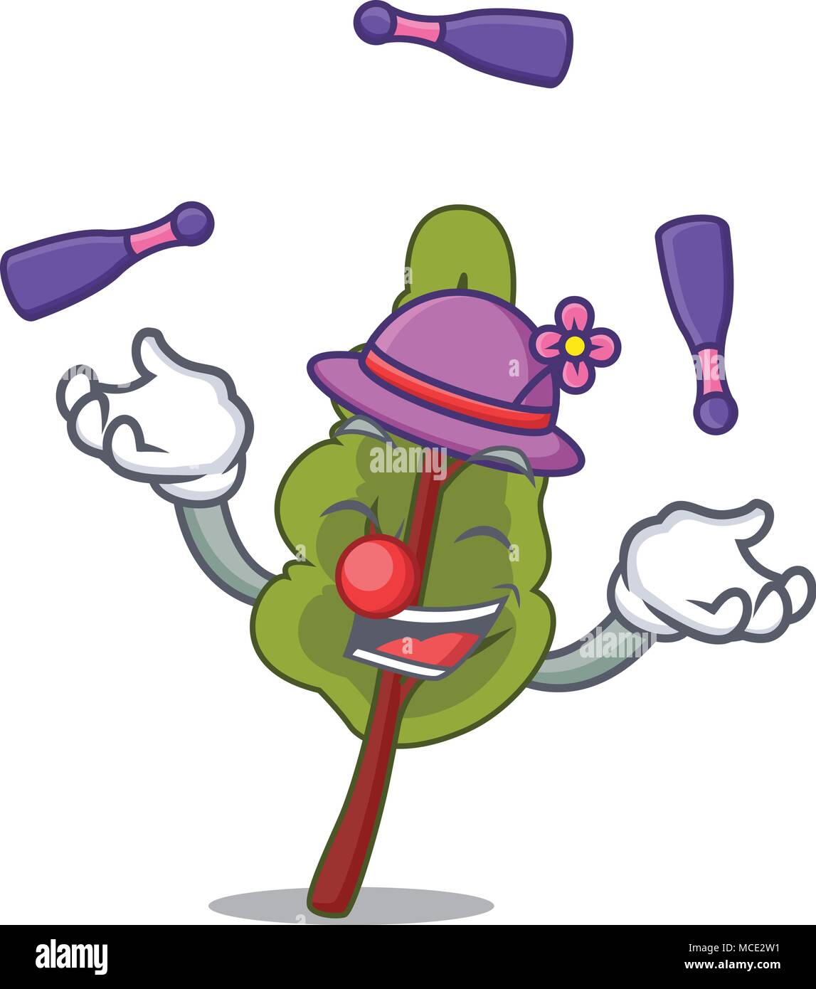 Juggling chard mascot cartoon style vector illustration Stock Vector ...
