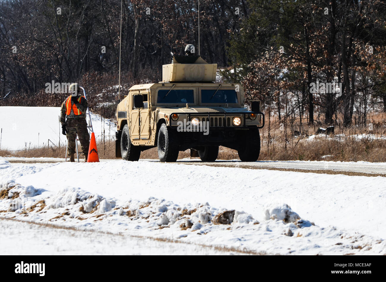 U.S. Army Reserve Soldiers prepare to begin mounted gunnery blank-fire ...